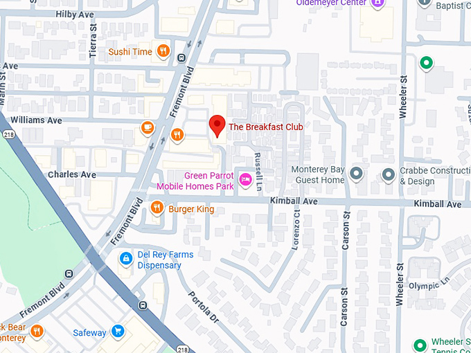 16. the breakfast club map