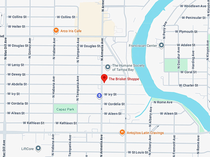 16. the brisket shoppe map