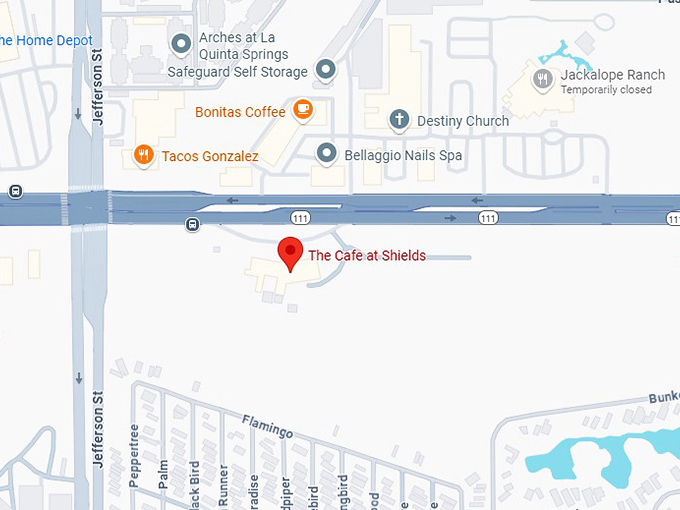 16. the cafe at shields map