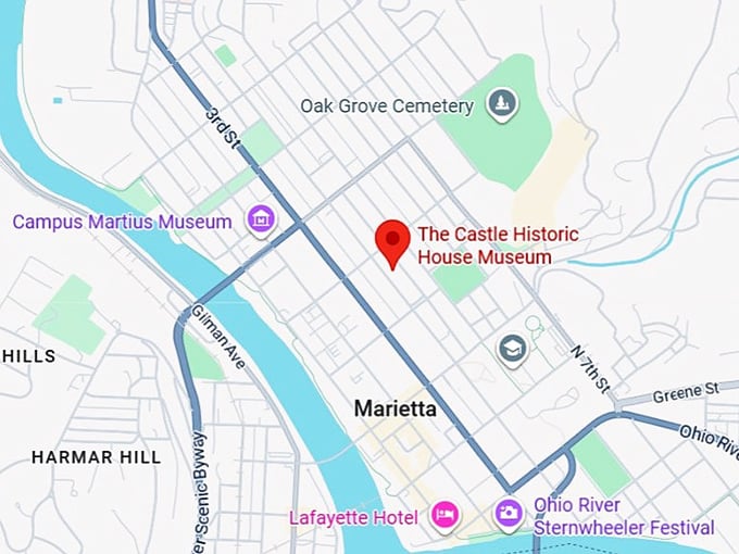 16. the castle historic house museum map