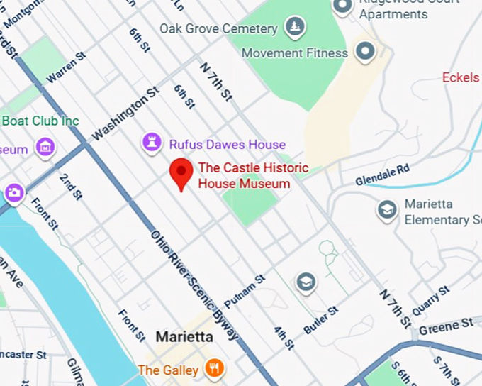 16. the castle historic house museum map