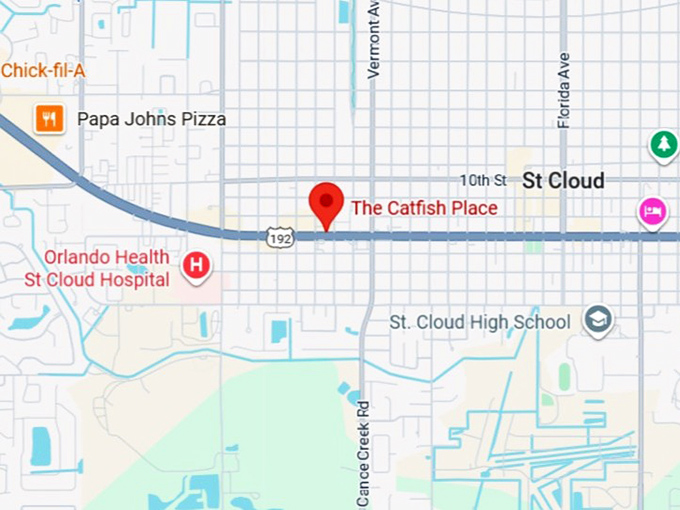 16. the catfish place map