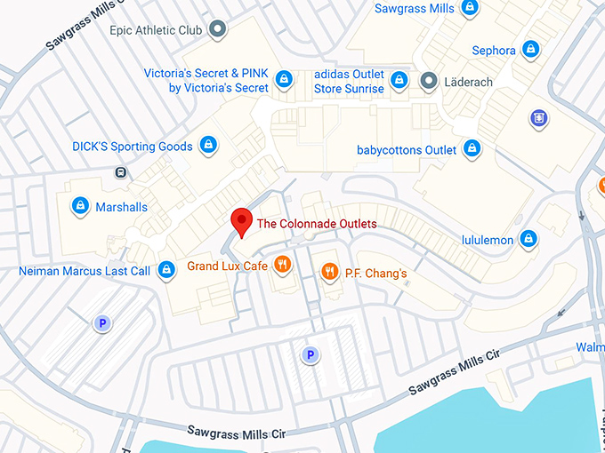 16. the colonnade outlets map