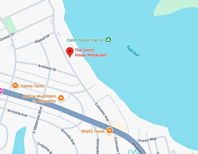 16. the conch house restaurant map
