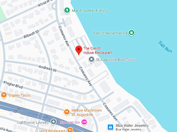 16. the conch house restaurant map