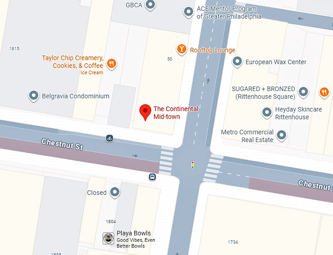 16. the continental mid town map