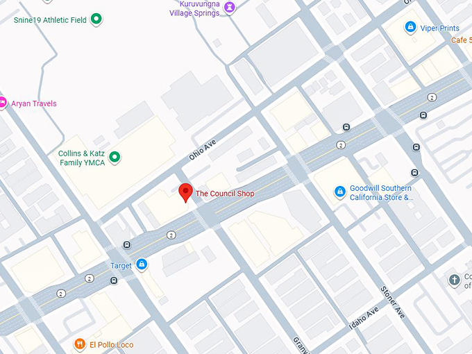 16. the council shop (11801 santa monica blvd) map