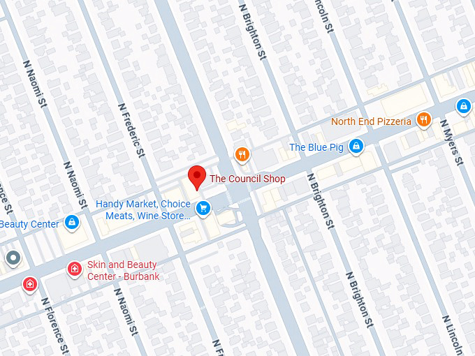 16. the council shop (2515 magnolia blvd) map