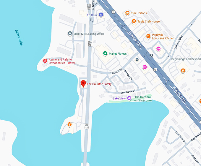 16. the countrie eatery map