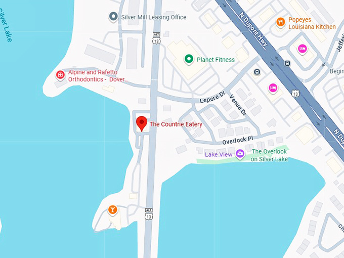 16. the countrie eatery map