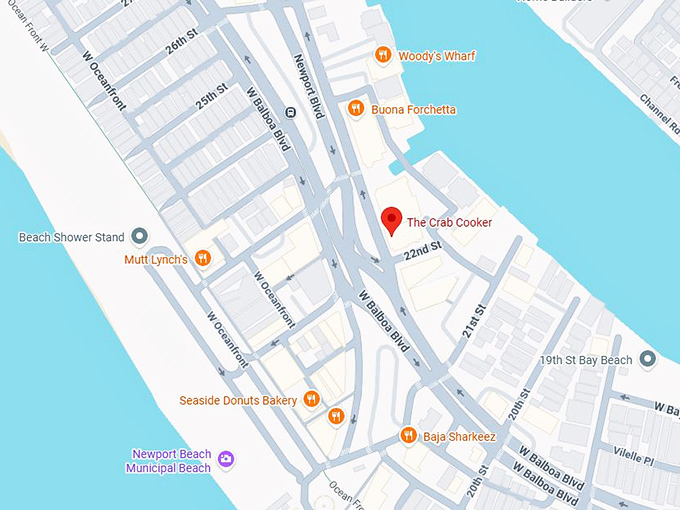 16. the crab cooker map