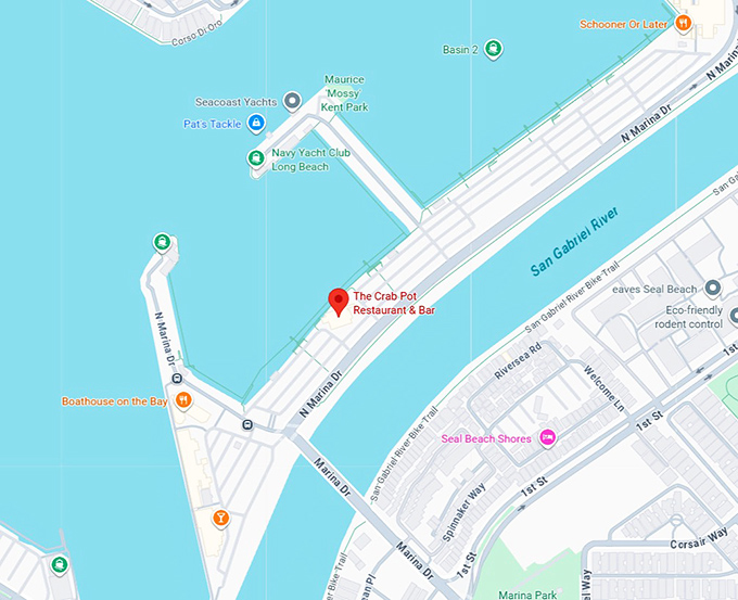 16. the crab pot restaurant & bar map