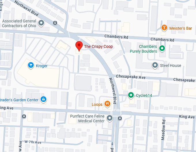 16. the crispy coop map