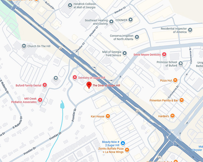 16. the diner at sugar hill map