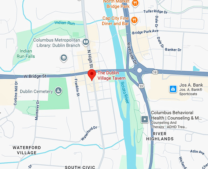 16. the dublin village tavern map