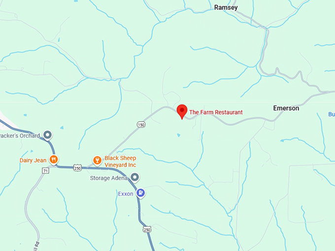 the farm restaurant map