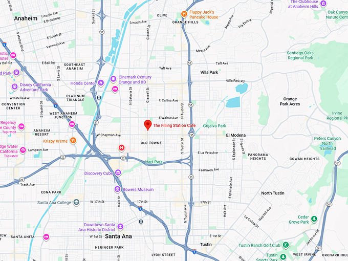 16. the filling station cafe map