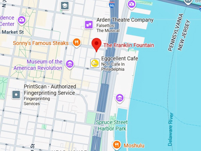 16. the franklin fountain map