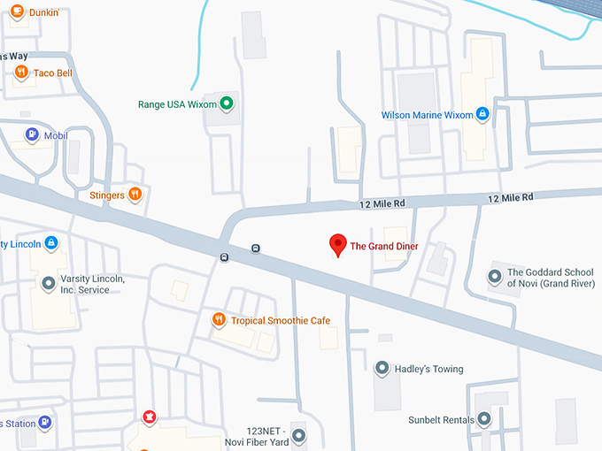 16. the grand diner map