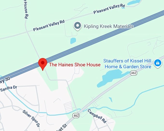 16. the haines shoe house map