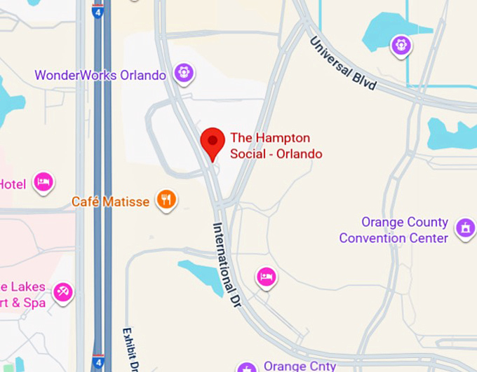 16. the hampton social orlando map