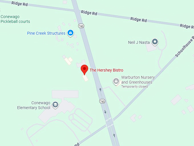 16. the hershey bistro map