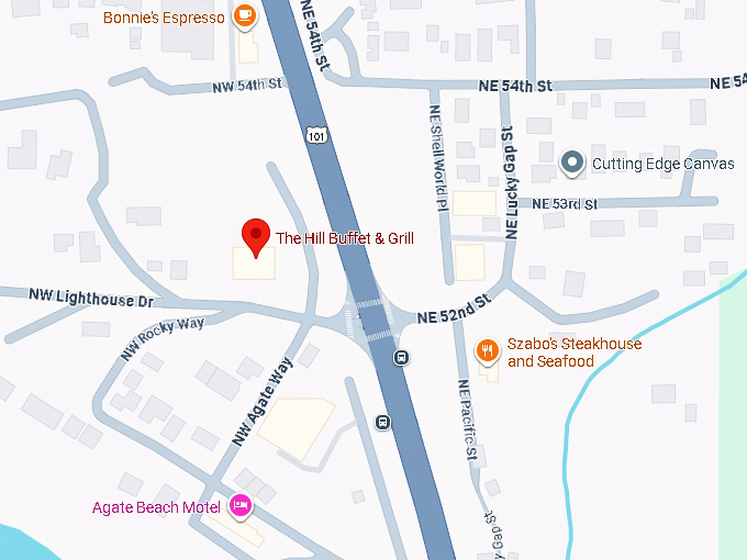 16. the hill buffet and grill map