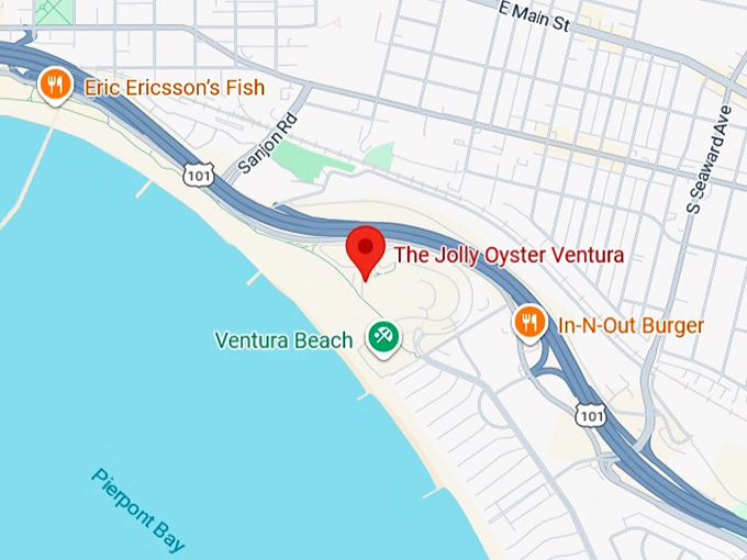 16. the jolly oyster ventura map