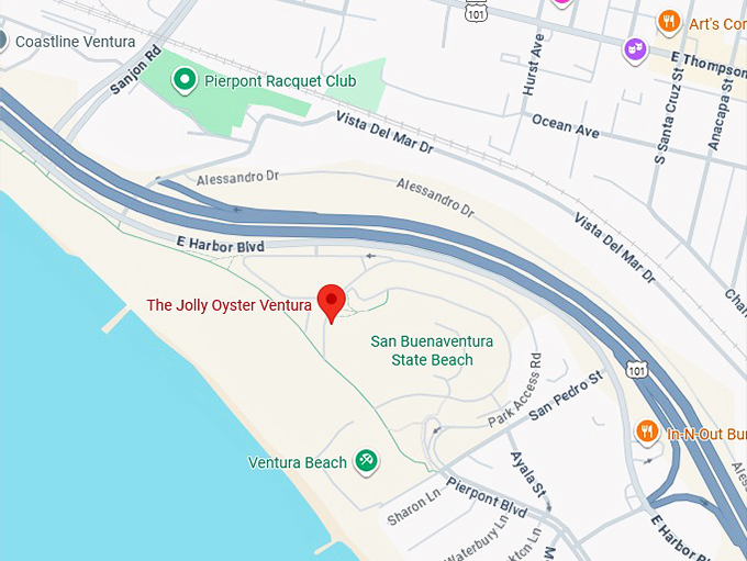 16. the jolly oyster ventura map