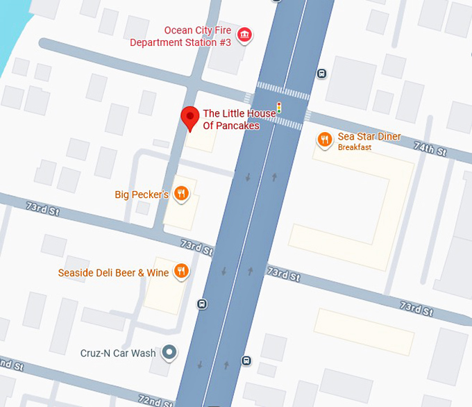 the little house of pancakes map