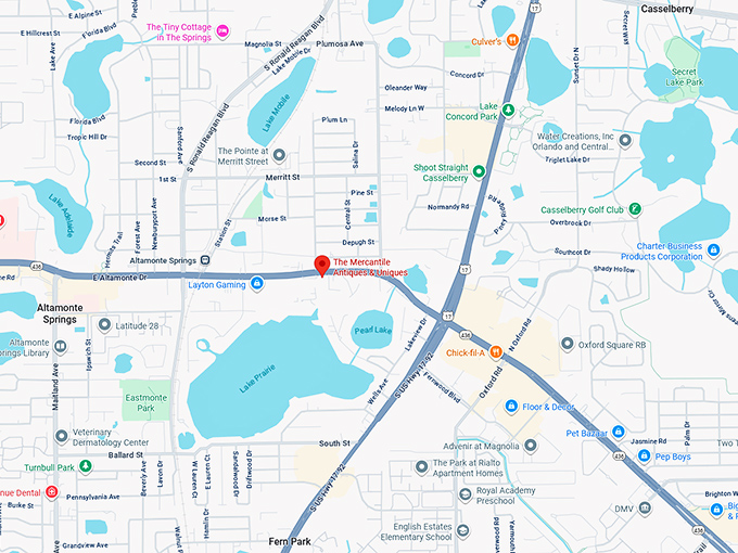 16. the mercantile antiques & uniques (altamonte springs) map