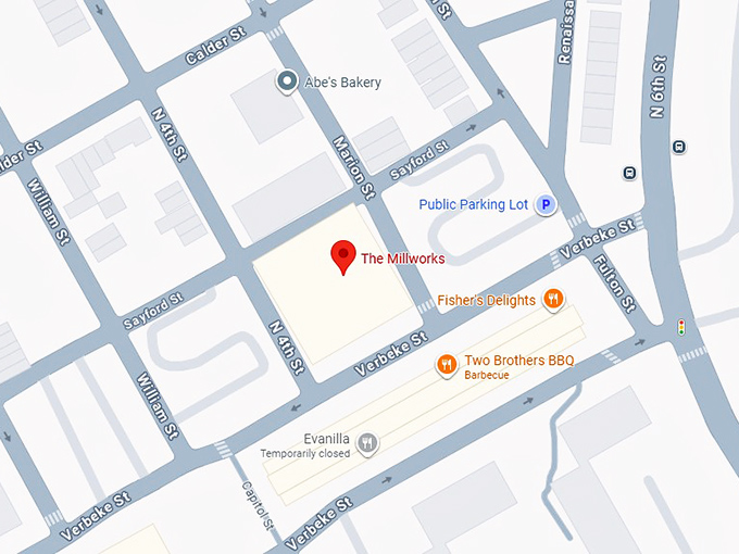 16. the millworks map