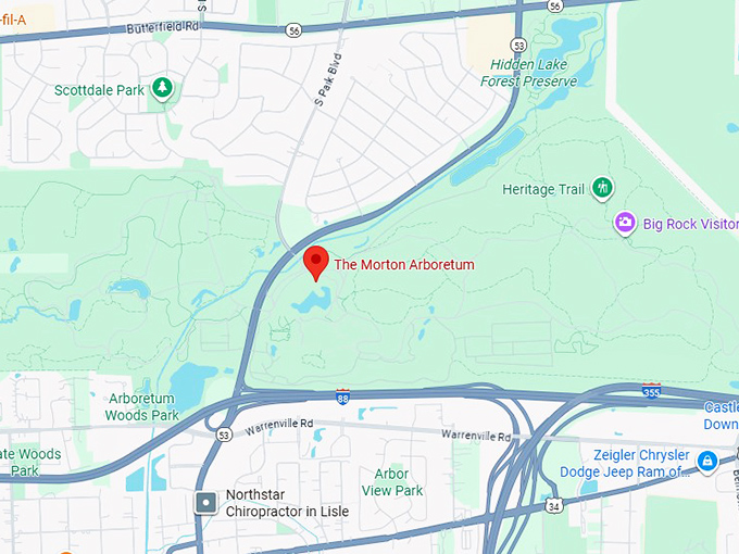 16. the morton arboretum map