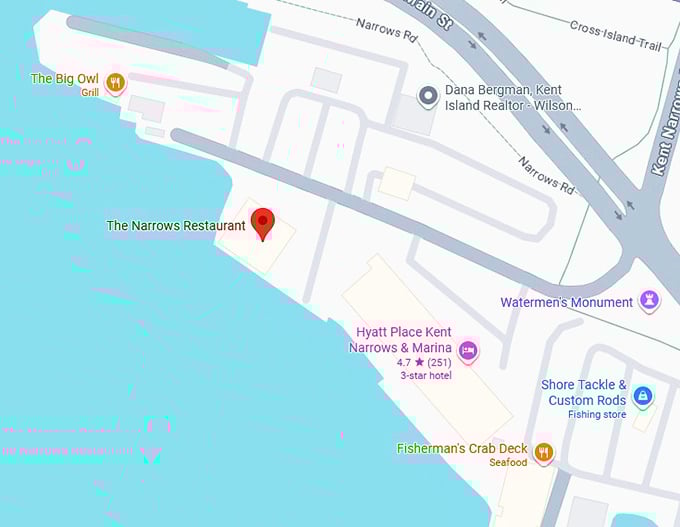 16. the narrows restaurant map