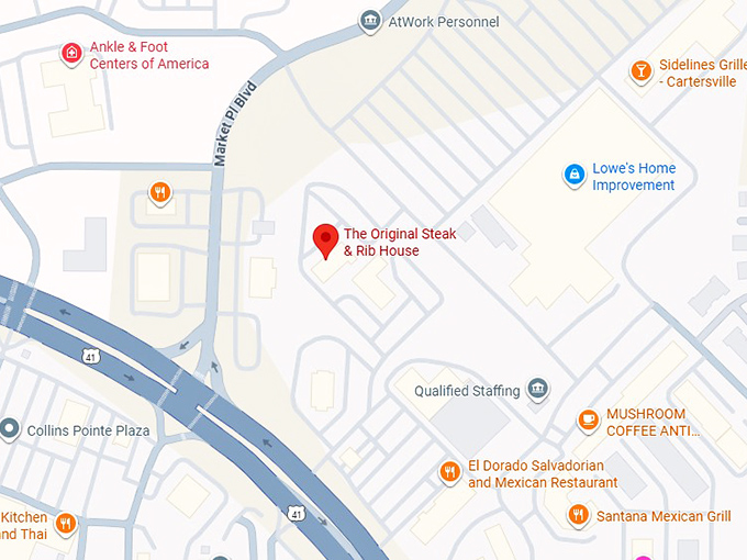 16. the original steak & rib house map