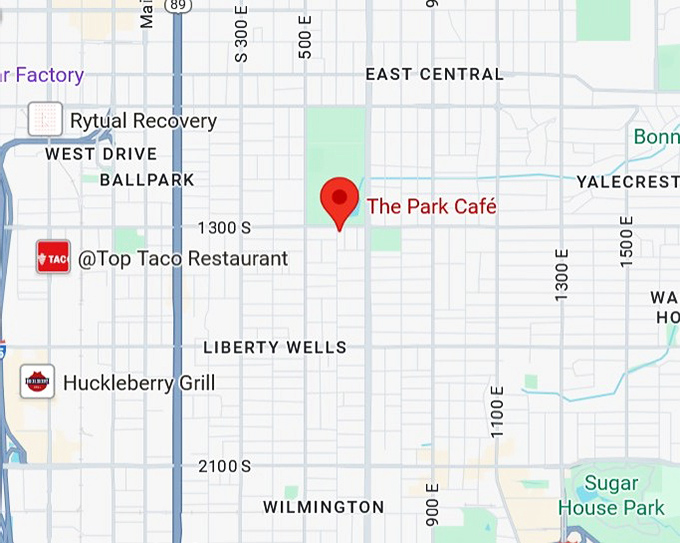16. the park caf&eacute; map