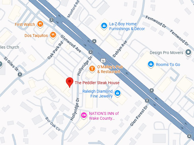 16. the peddler steak house map