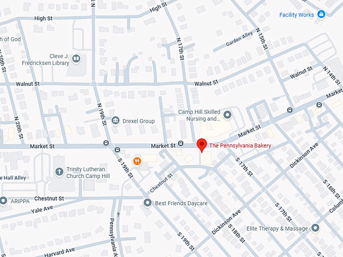 16. the pennsylvania bakery map