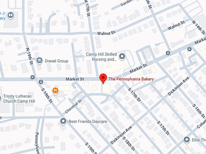 16. the pennsylvania bakery map