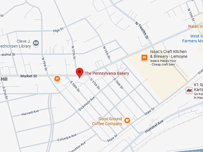 the pennsylvania bakery map