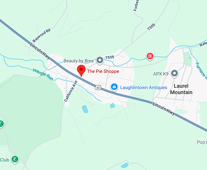 the pie shoppe map