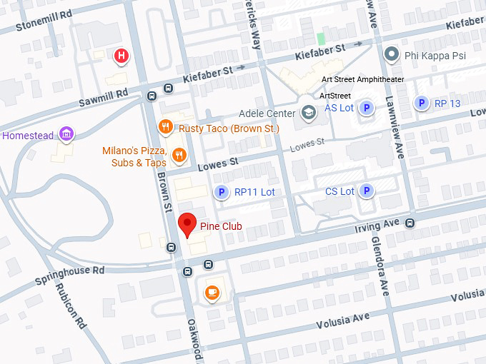 16. the pine club map