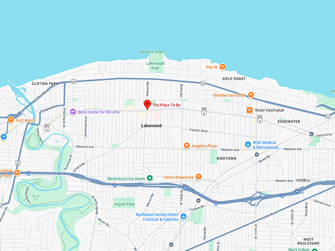 16. the place to be map