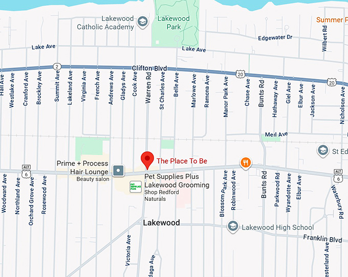 16. the place to be map