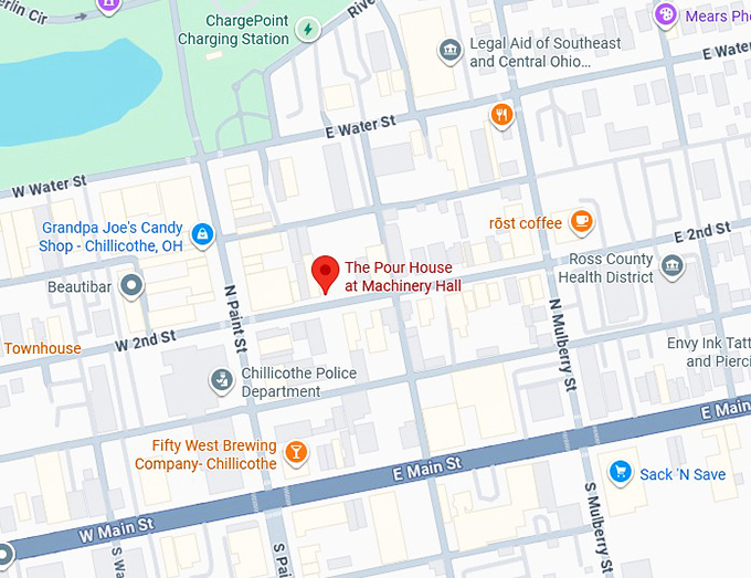 16. the pour house at machinery hall map