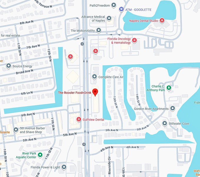 16. the rooster food+drink map