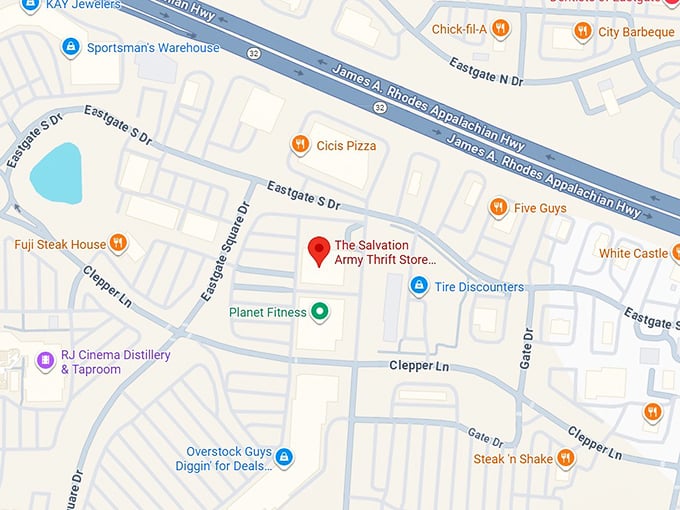 16. the salvation army thrift store cincinnati, oh 801 eastgate s dr map