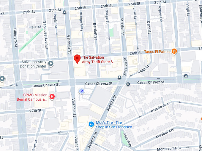 16. the salvation army thrift store & donation center map