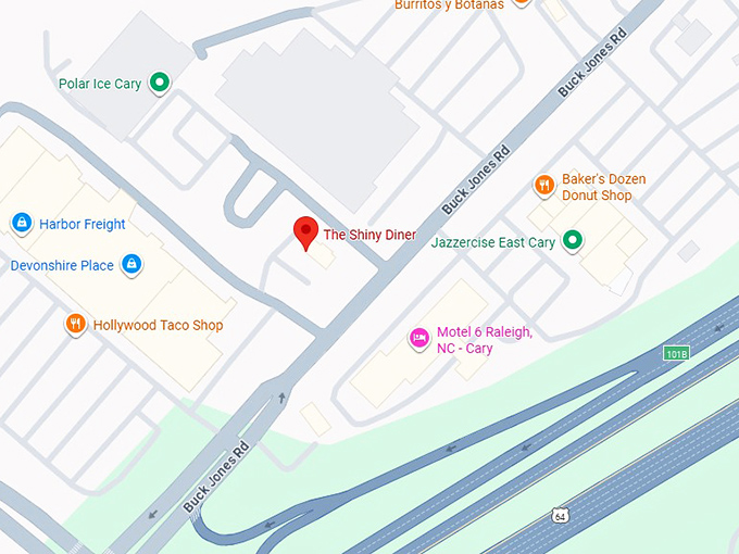 16. the shiny diner map