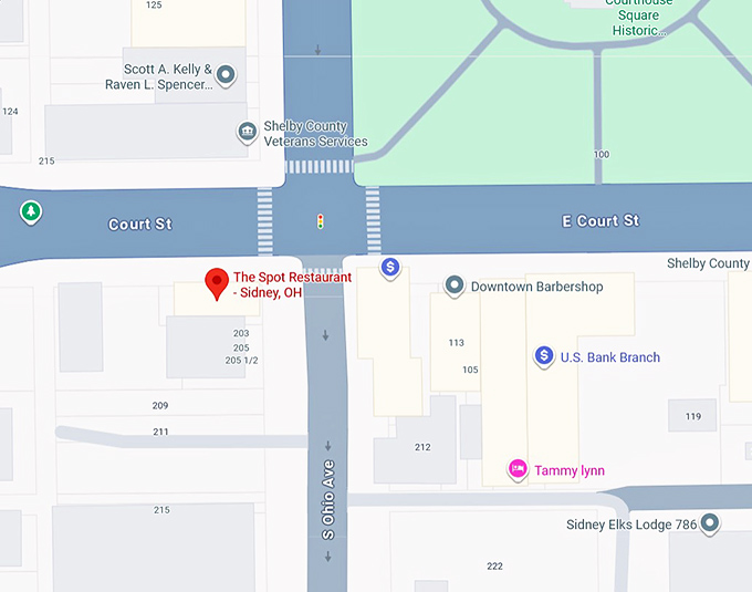 16. the spot restaurant sidney, oh map